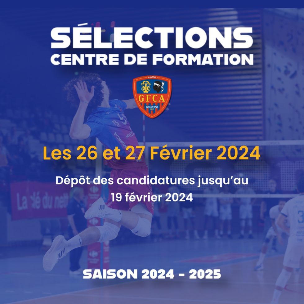 SELECTION CENTRE DE FORMATION | GFCA Volley